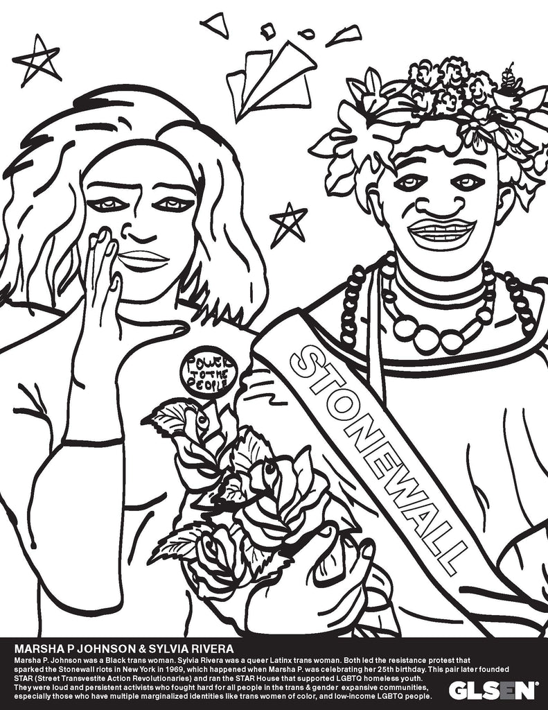 LGBTQ History Coloring Book (Pack of 5) – GLSEN